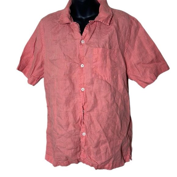 Todd Snyder | Shirts | Todd Snydermens 0 Linen Button Up Shirt Peachy ...